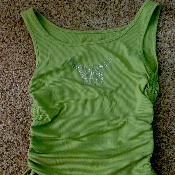 Tops | Shein Green Top Y2k | Poshmark